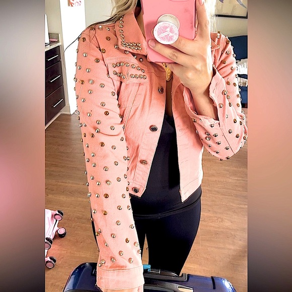 Lizette Collection | Jackets & Coats | Lizette Collection Pink Denim ...